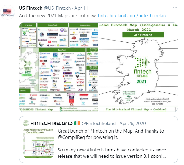 Fintech Ireland Map